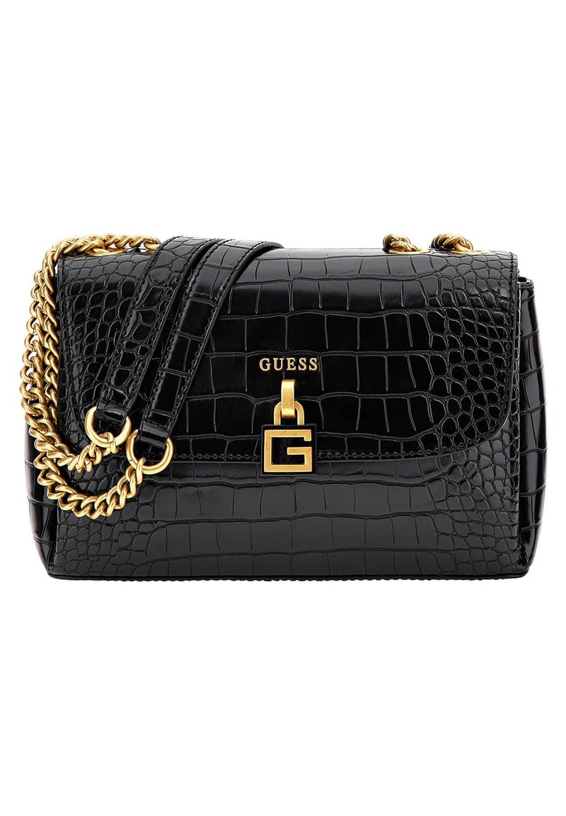 Guess MINI MONTREAL KROKOPRÄGUNG - Schoudertas - schwarz/zwart - Zalando.be