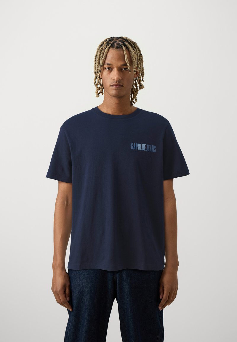 GAP CIRCLE LOGO - Print T-shirt - classic navy/dark blue - Zalando.ie