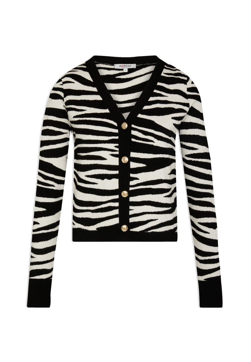 Morgan ZOO - Casaco de malha - noir/off white/preto - Zalando.pt