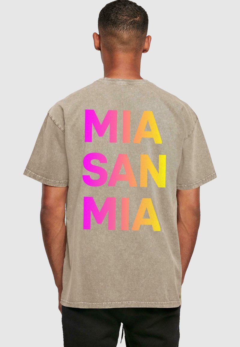 FC Bayern München LOGO PY ACID WASHED HEAVY - Print T-shirt - asphalt ...