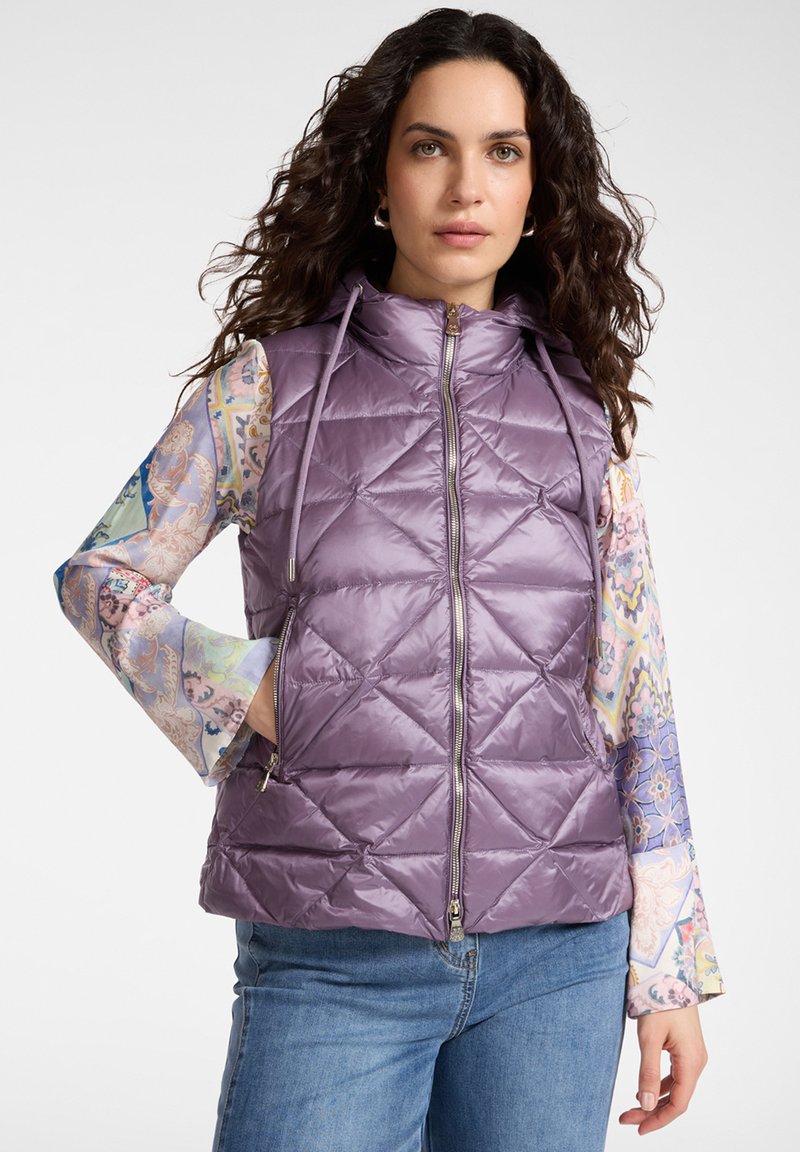 Elena Mirò LIGHTWEIGHT SENZA MANICHE - Waistcoat - viola/purple - Zalando