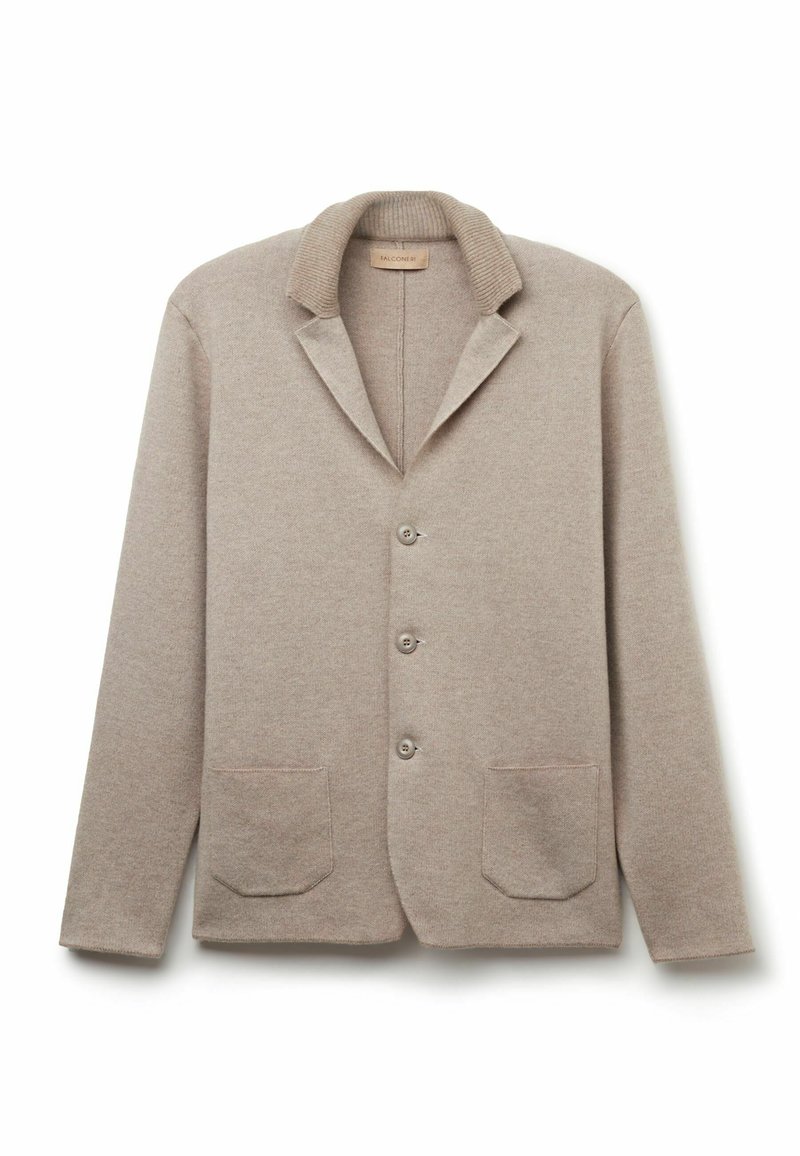 Falconeri LONG-SLEEVED - Gilet - natural blend/beige - ZALANDO.CH