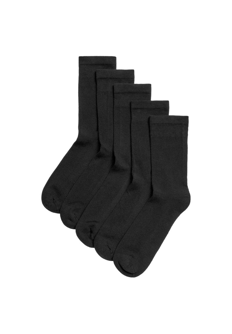 Marks & Spencer 5PK ULTIMATE COMFORT ANKLE HIGH - Strømper - black/sort ...