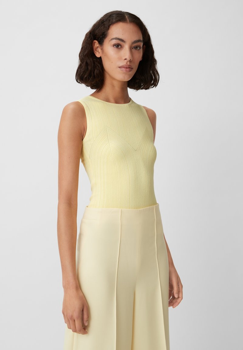 comma SUPERSTRETCH IM SKINNY FIT - Top/jasnożółty - Zalando.pl