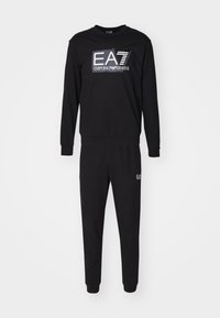 EA7 Emporio Armani TRACKSUIT - Survêtement - nero/noir - ZALANDO.FR