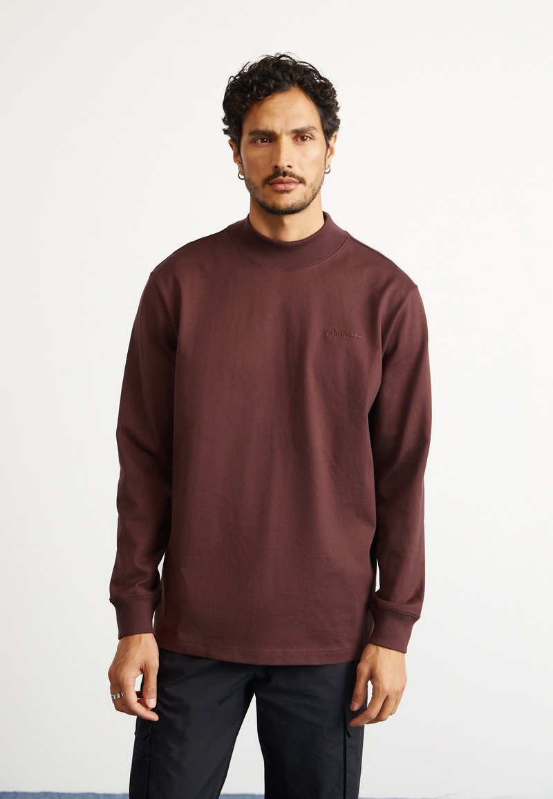 adidas Originals MOCK NECK - Sweater - shadow brown/bruin - Zalando.nl