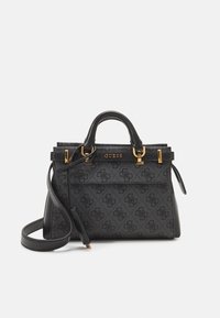 Guess SESTRI LOGO MINI SATCHEL - Kabelka - coal logo/tmavě šedá ...