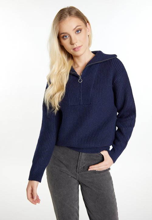 ICHI IHKAMARA - Pullover - total eclipse/bleu marine - ZALANDO.BE