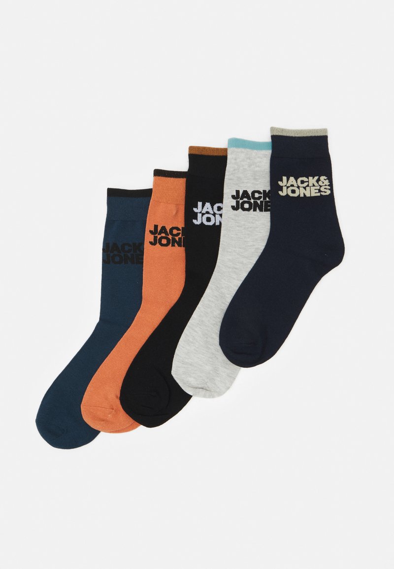 Jack & Jones JACLEAP SPRING SOCK 5 PACK - Socks - raw sienna/black ...