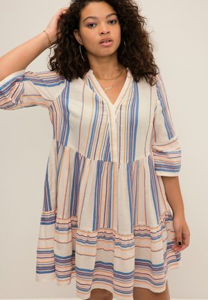 Cream CRSERENA MOLLIE FIT - Robe de jour - orange/multi color stripe ...