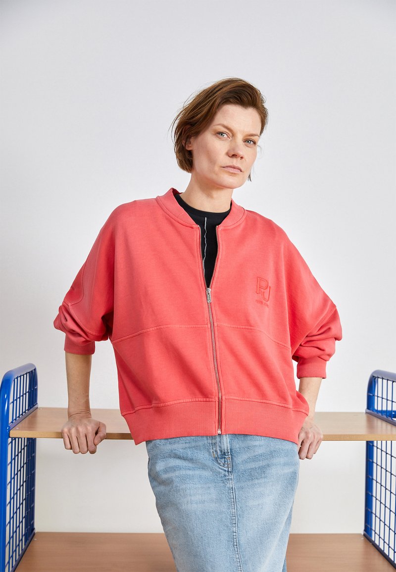 Pepe Jeans HECMA - Sweat zippé - crispy red/rouge - ZALANDO.FR
