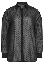 Long Tall Sally DOBBY SPOT - Paitapusero - black/musta - Zalando.fi