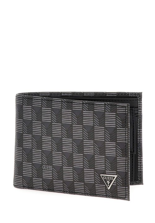 Guess MITO BILLFOLD WITH COIN - Geldbörse - dark black/schwarz - Zalando.ch