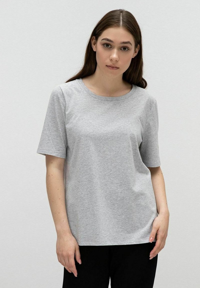 Atelier Kajsa T-shirts basic - grey melange/grå - Zalando.dk