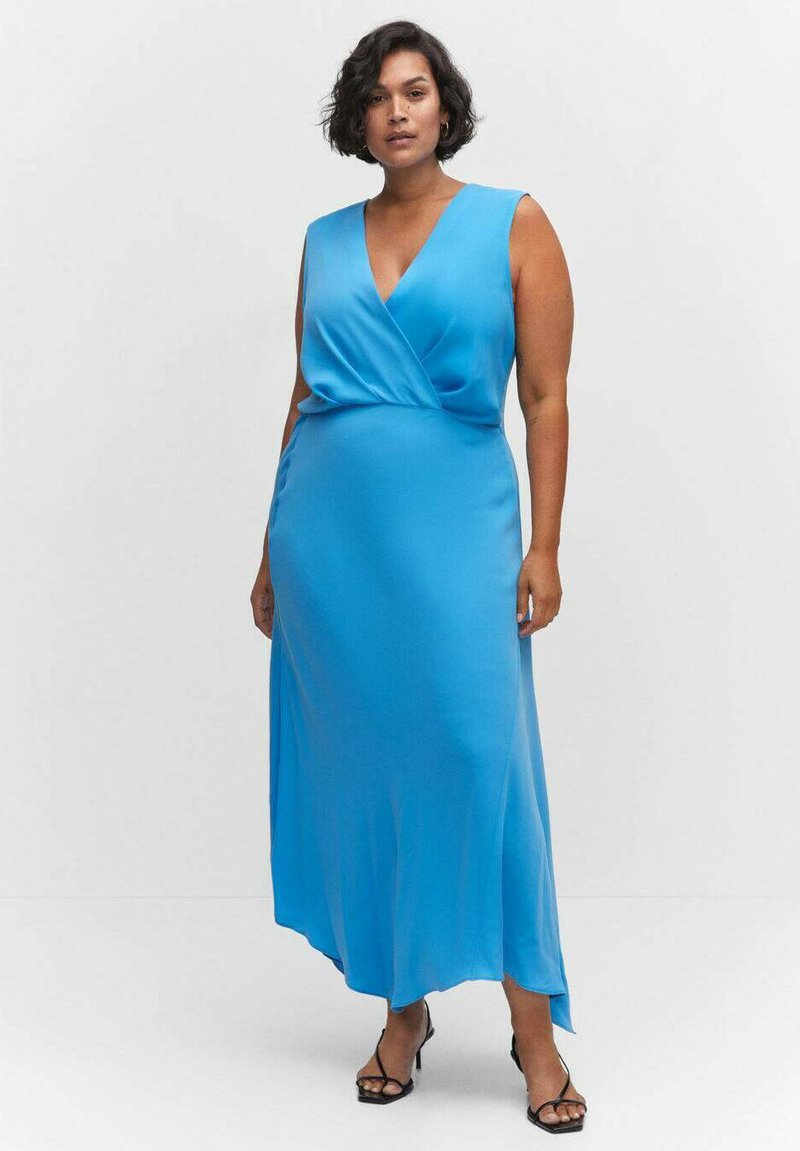 Mango MANZANA - Vestido largo - turkoois/turquesa - Zalando.es