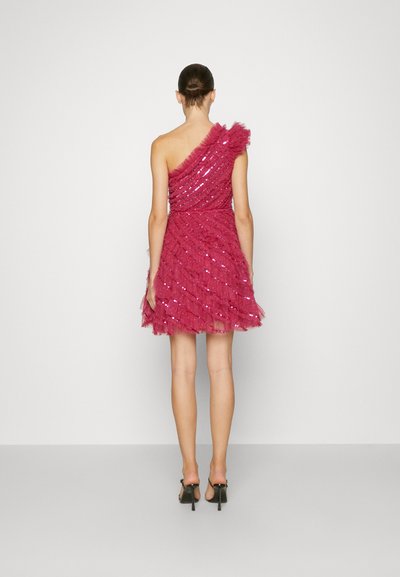 Needle & Thread SPIRAL SEQUIN ONE SHOULDER MICRO MINI DRESS - Cocktail ...