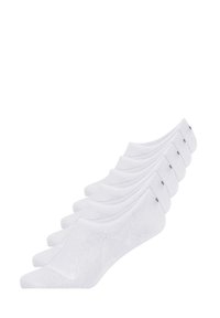 SNOCKS 6 PACK INVISIBLE - Trainer socks - weiß/white - Zalando
