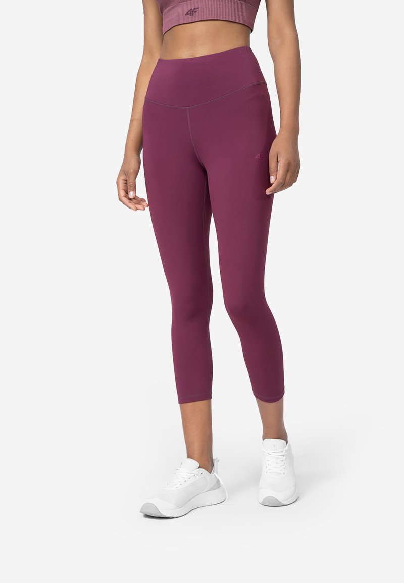 4F Leggings - burgundy/roșu - Zalando.ro