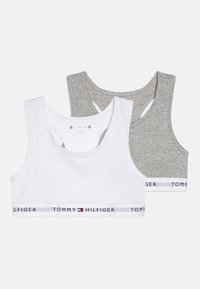 Tommy Hilfiger BRALETTE 2 PACK - Bustier - white/light grey heather ...