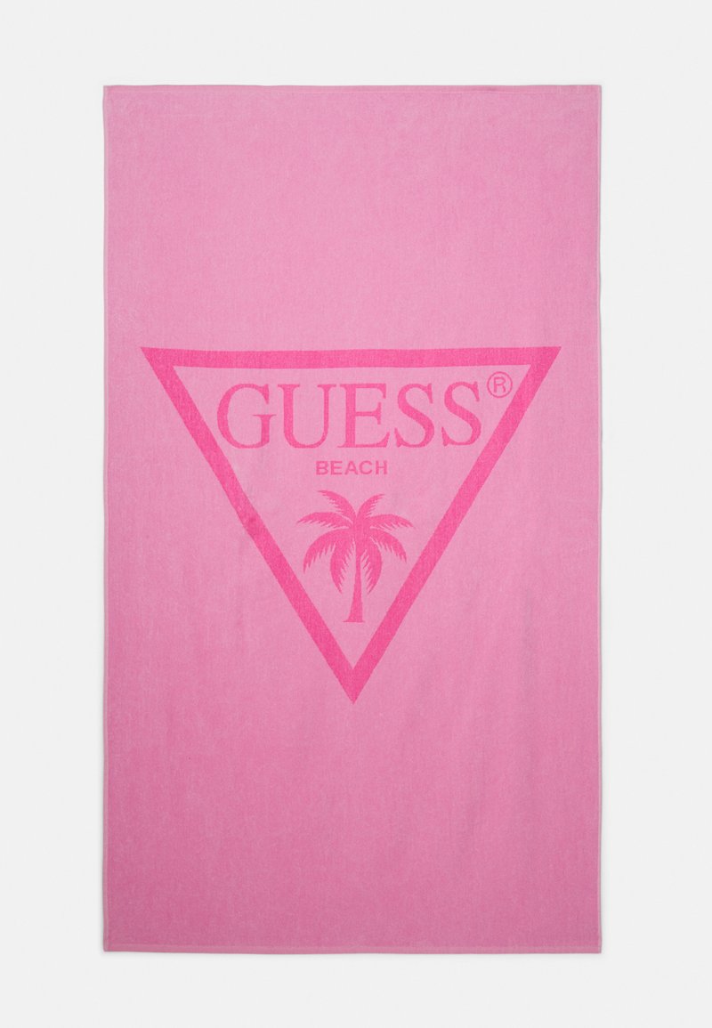 Guess TOWEL BEACH TRIANGLE - Beach towel - poster pink/pink - Zalando.co.uk