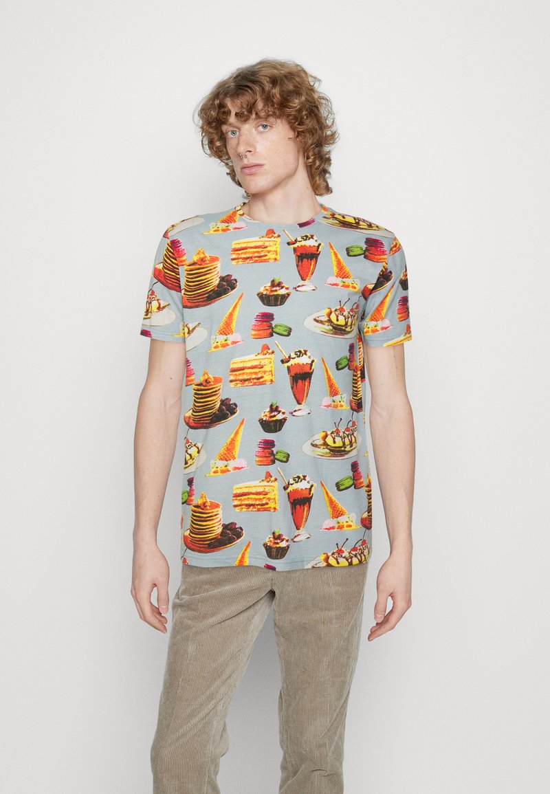 Brave Soul T-shirt print - baby blue/multi/lichtblauw - Zalando.nl