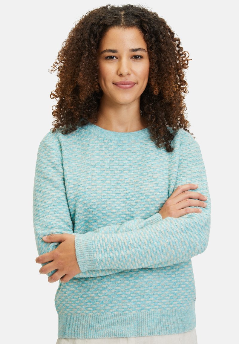 Betty & Co MIT STRUKTUR - Strickpullover - mint camel/grün - Zalando.ch