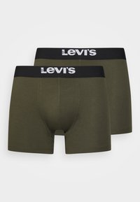 Levi's® MEN SOLID BASIC BOXER BRIEF ORGANIC 2PACK - Panties - black/schwarz - Zalando.ch