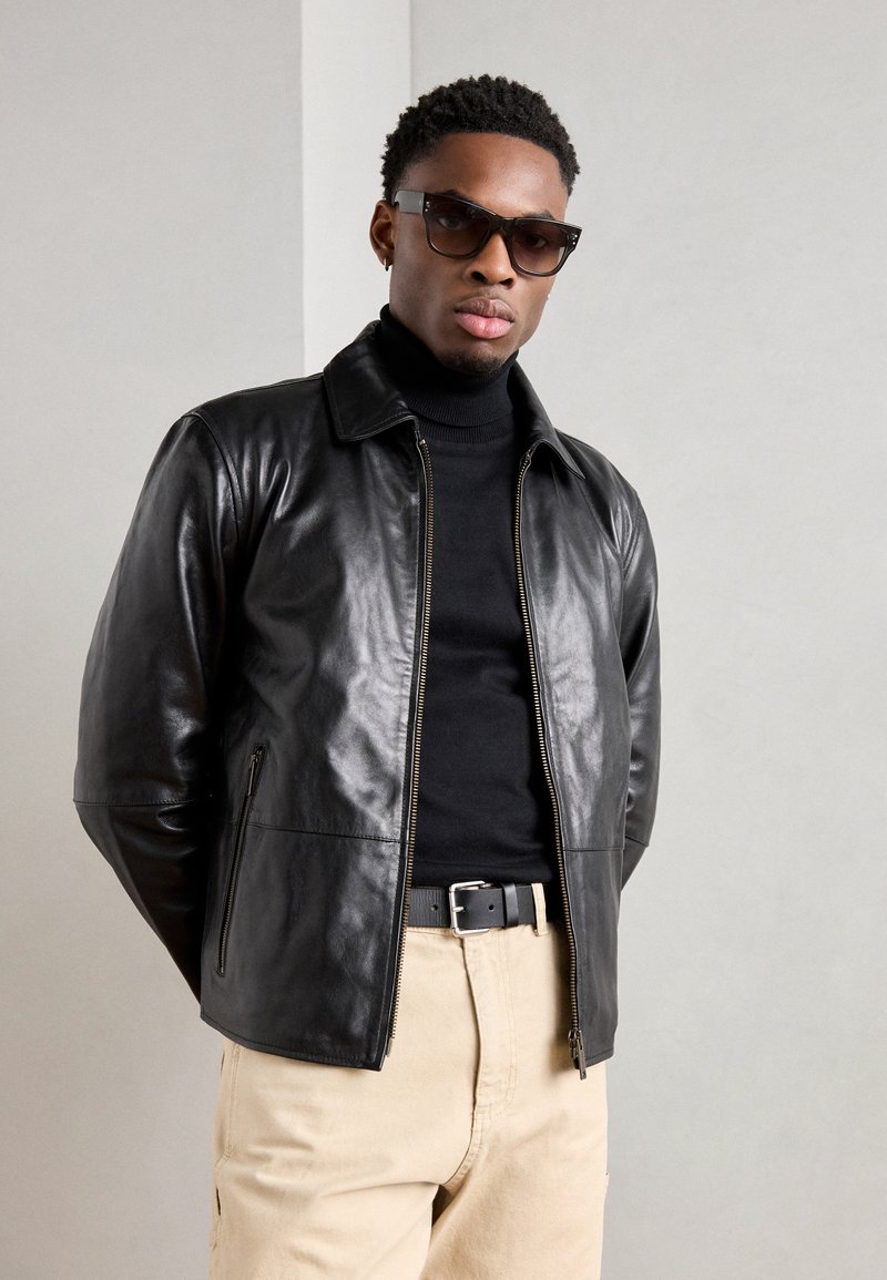 Strellson KELLAN - Lederjacke - black/schwarz - Zalando