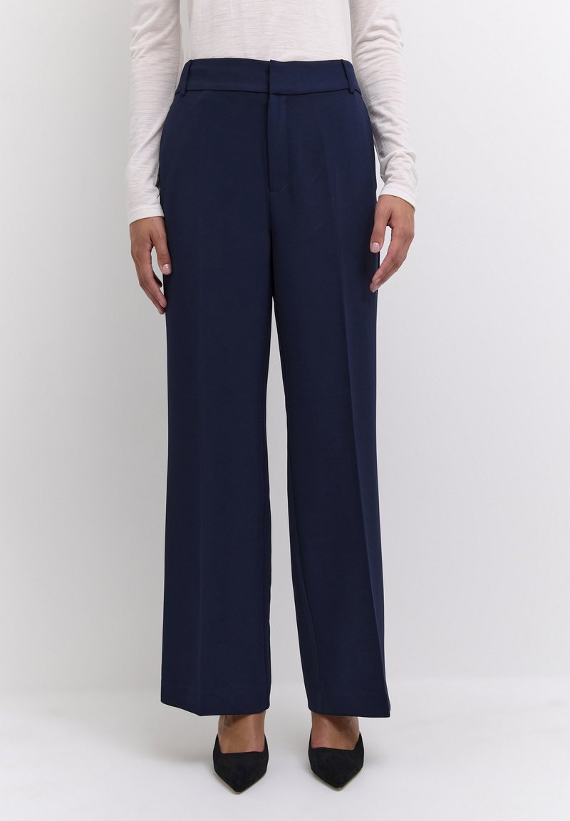 My Essential Wardrobe THE TAILORED - Broek - baritone blue/donkerblauw ...