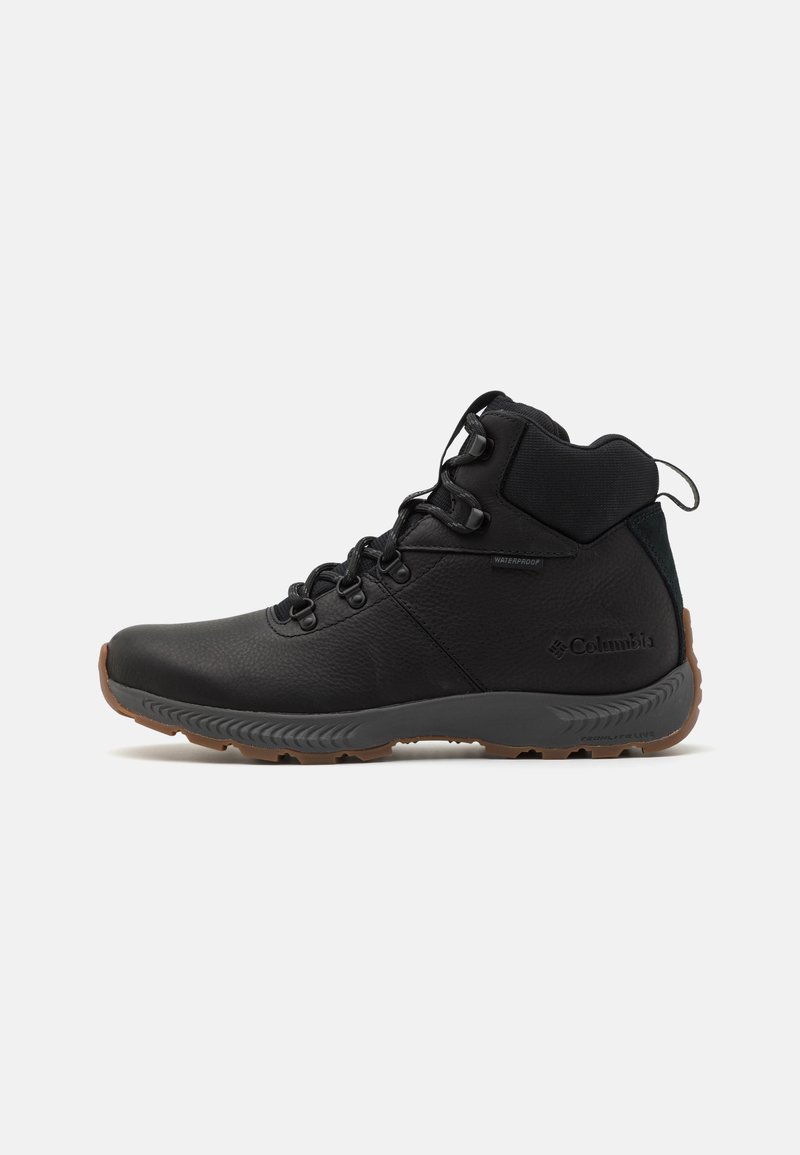 Columbia LANDROAMER EXPLORER WP - Hiking shoes - black/dark grey/black ...