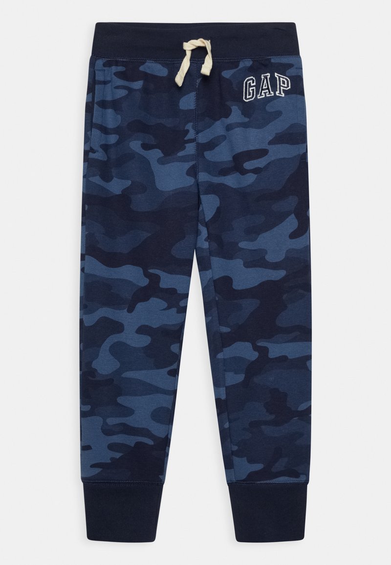 GAP HERITAGE LOGO BOYS - Tracksuit bottoms - blue camo/blue - Zalando.de