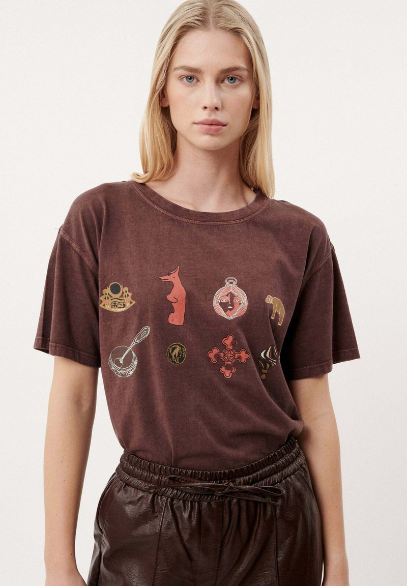 FRNCH ERIS - T-Shirt print - chocolat/braun - Zalando.de