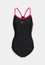 Speedo DIVE - Swimsuit - black/miami lilac/rasberryfill/black - Zalando.de
