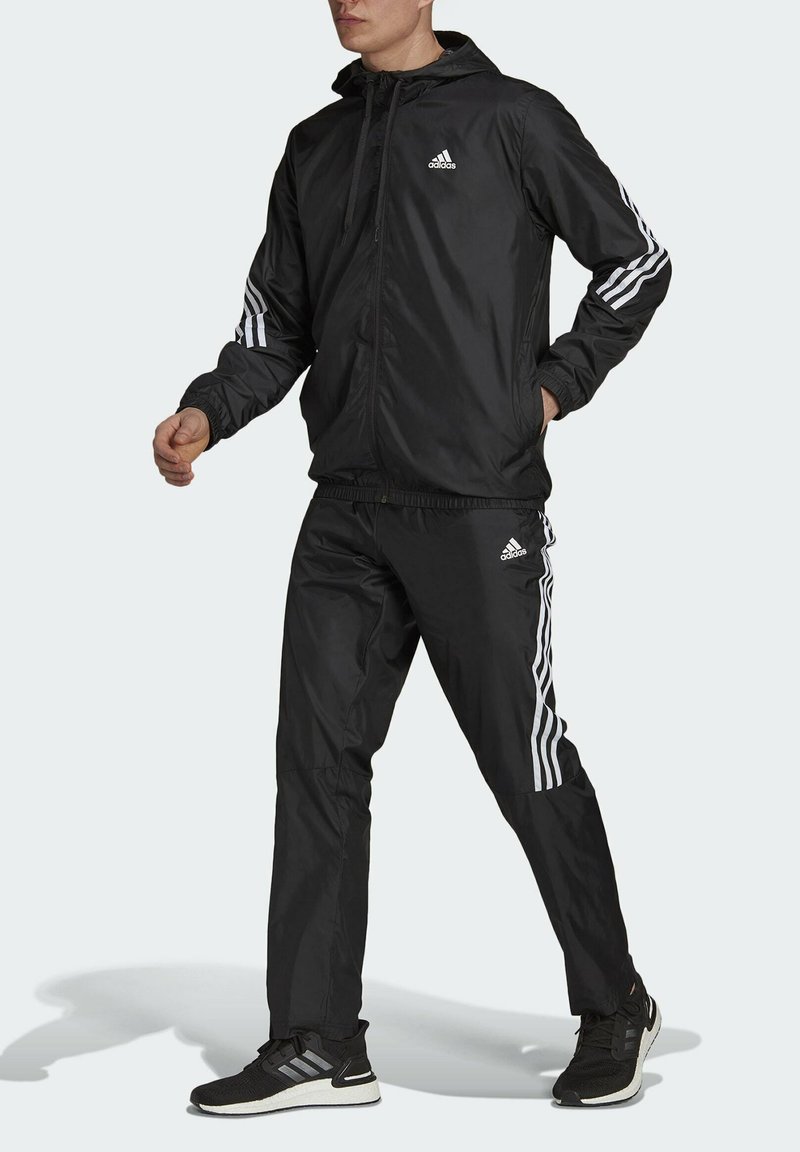 Adidas Performance Hooded Tracksuits Trainingsanzug Black Schwarz