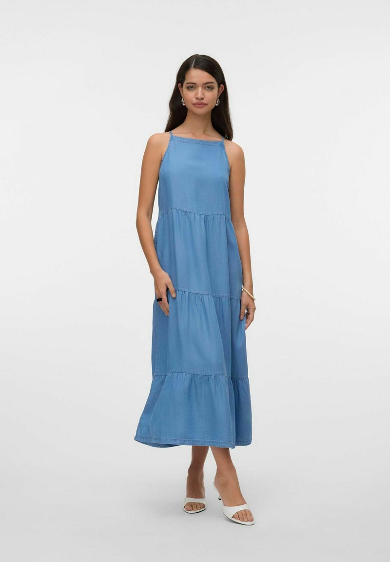 Vero Moda Jeanskleid - medium blue denim/blue denim - Zalando.de