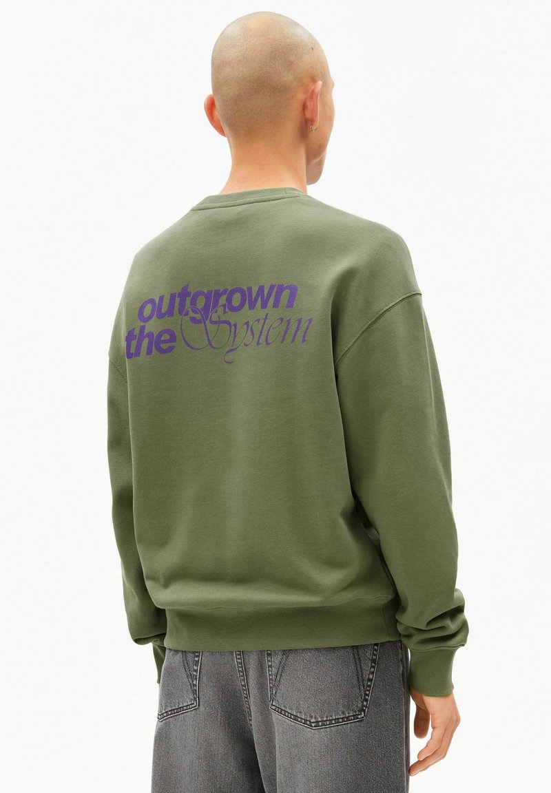 ARMEDANGELS EMAAL OUTGROWN - Sweatshirt - fatigue green/dunkelgrün ...