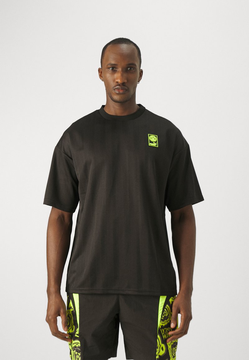 Puma BVB BORUSSIA DORTMUND FTBLNRGY - T-shirts print - black/yellow ...