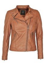 Maze Leather jacket - cognac - Zalando