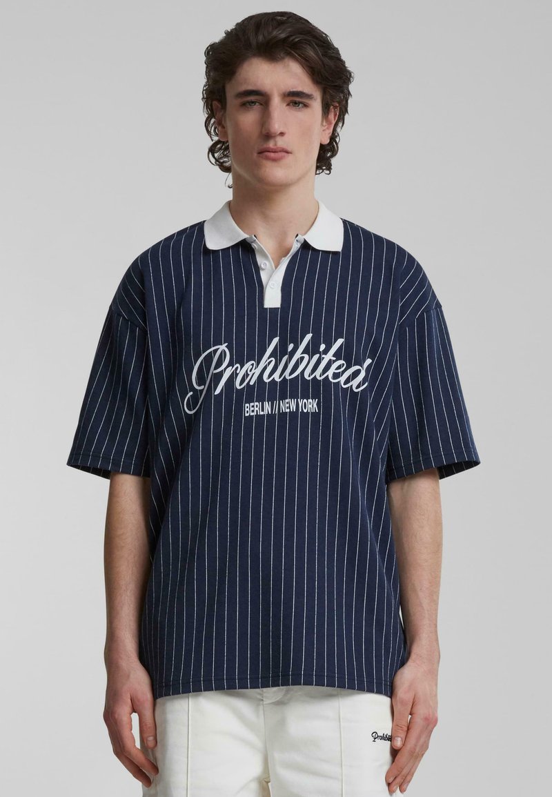 PROHIBITED Polo shirt - blue - Zalando.co.uk