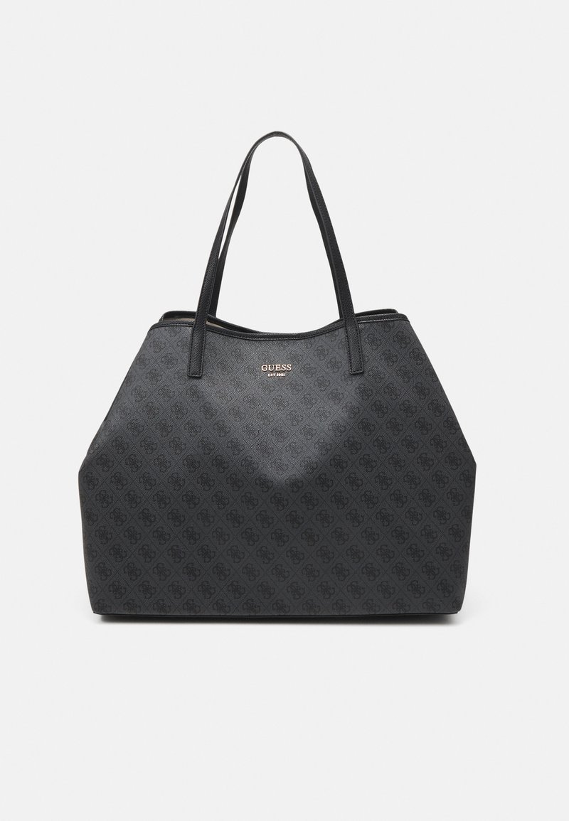 Guess VIKKY EXTRA LARGE TOTE SET - Shopping Bag - coal/dunkelgrau ...