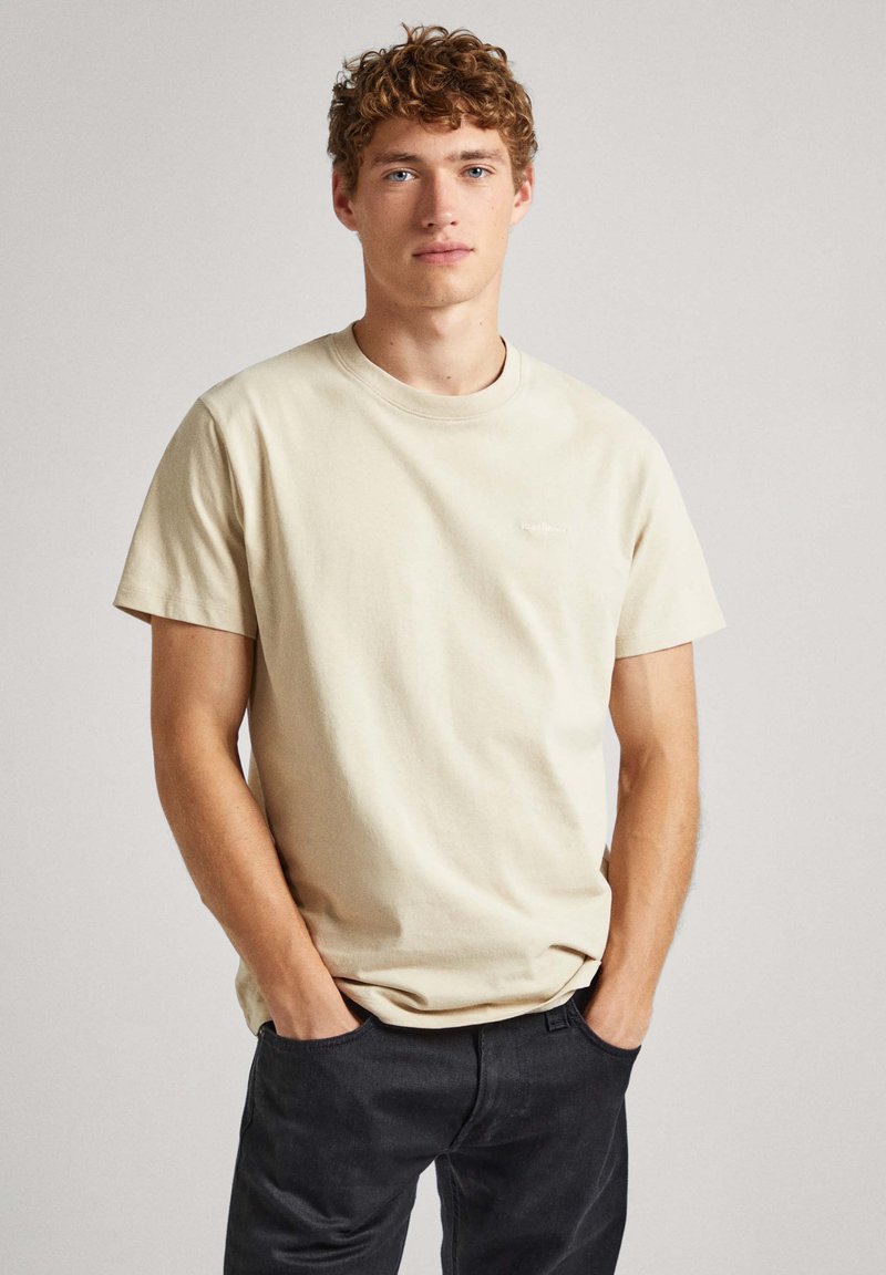 Pepe Jeans CONNOR - Basic T-shirt - light beige/beige - Zalando