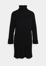 YAS Petite YASMAVI ROLL NECK DRESS - Neulemekko - black/musta - Zalando.fi
