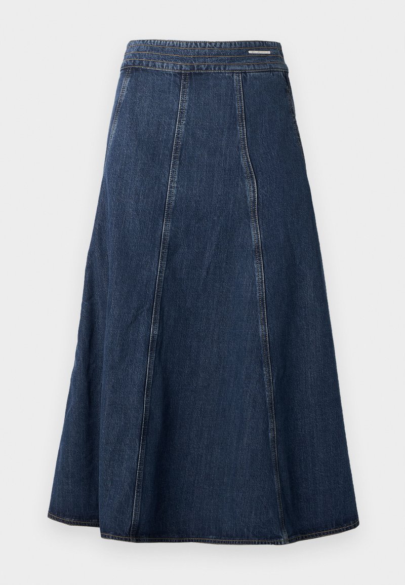 KARL LAGERFELD FASHION A LINE SKIRT - Jeansskjørt - mid blue/blå denim ...