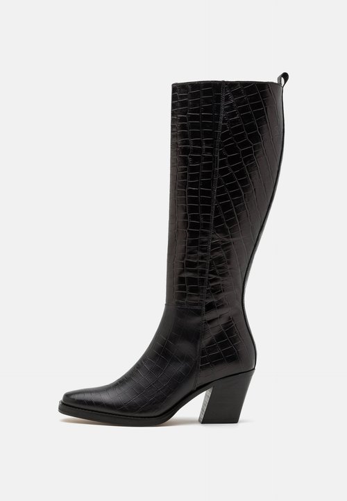 Barbour ELSA - Cowboy-/Bikerstiefelette - black/schwarz - Zalando.ch