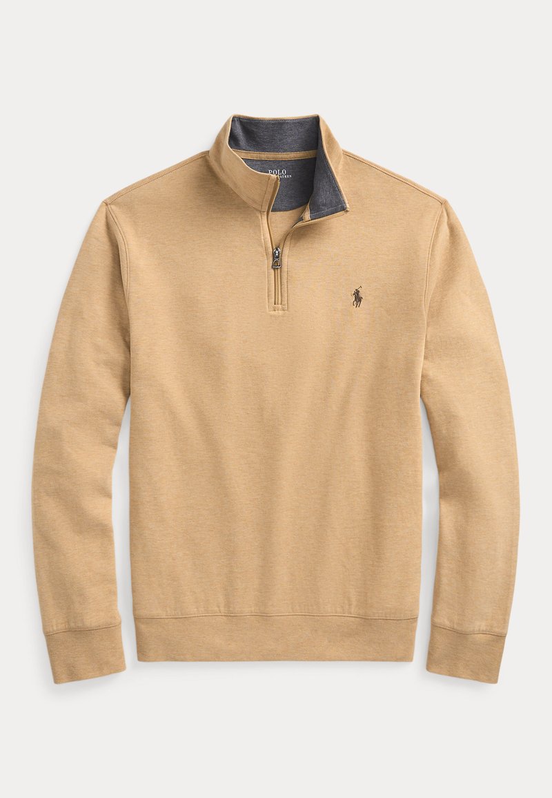 Polo Ralph Lauren LUXURY JERSEY QUARTER-ZIP PULLOVER - Sweatshirt ...