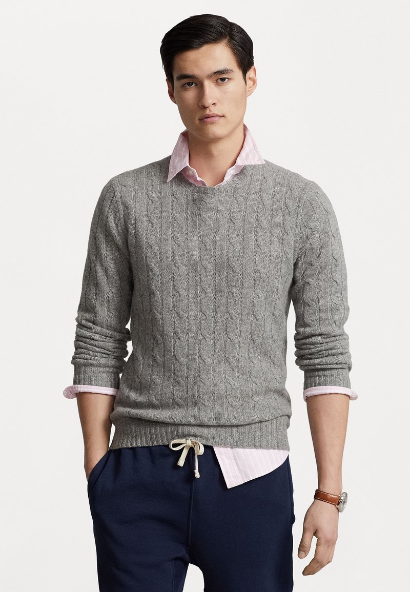 Polo Ralph Lauren THE ICONIC CABLE KNIT CASHMERE JUMPER UNISEX - Jumper ...