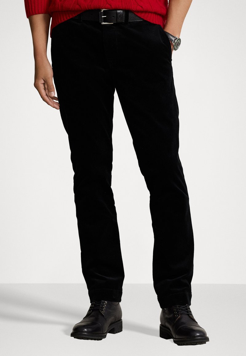 Polo Ralph Lauren FLAT FRONT - Trousers - black - Zalando.co.uk