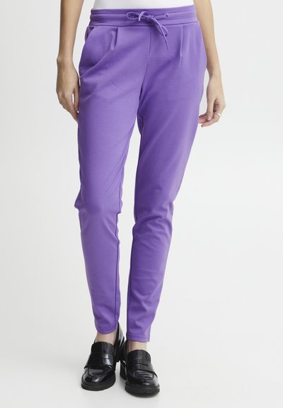 ICHI ICHI IHKATE PIQUE PA CULOTE - Stoffhose - chive blossom/lila ...