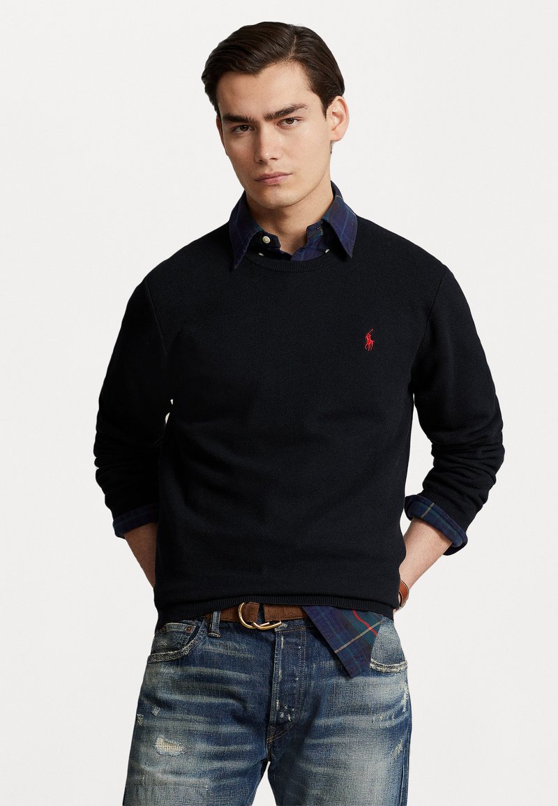 Polo Ralph Lauren LONG SLEEVE - Pulóver - black/fekete - Zalando.hu