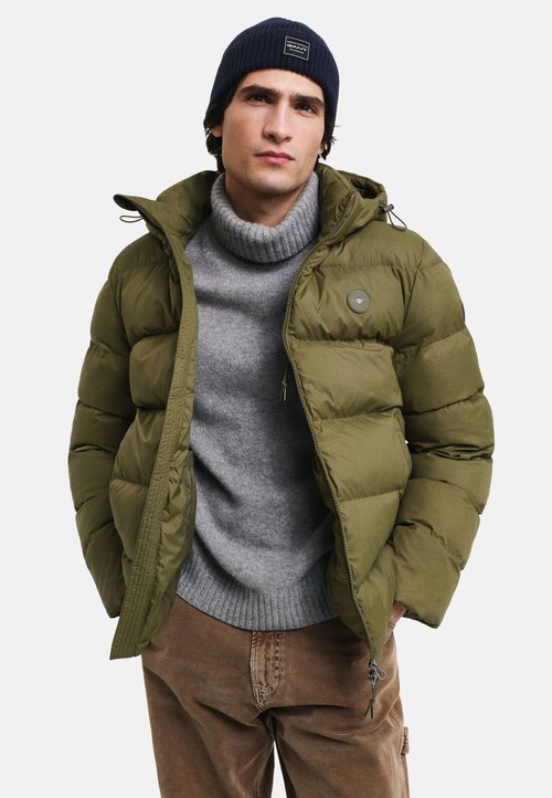 GANT QUILTED CHEATER - Välikausitakki - evening blue/tummansininen ...